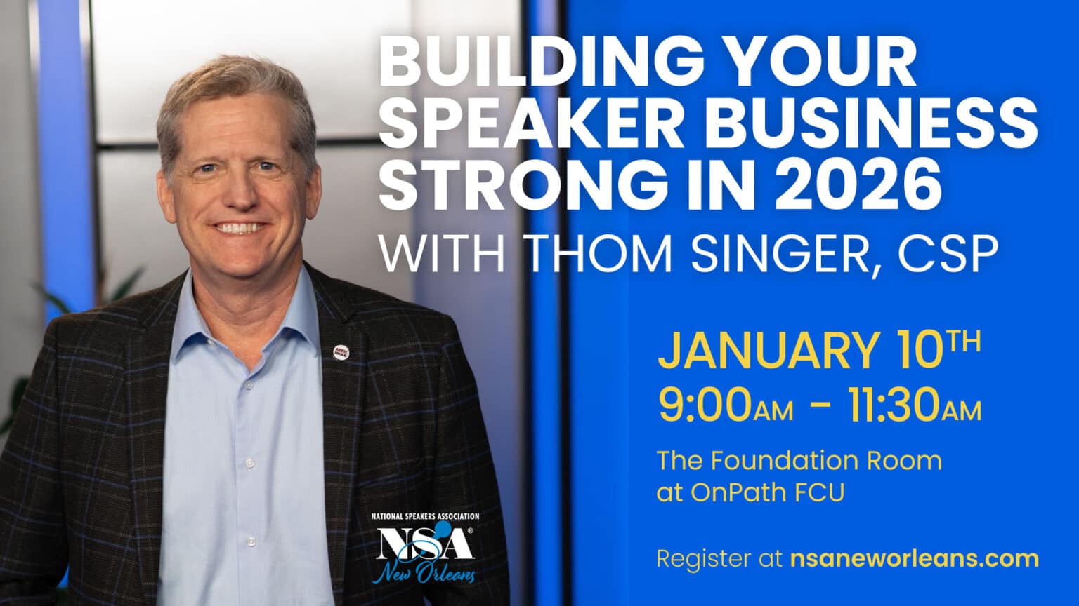 Building Your Speaker Business Strong in 2026 with Thom Singer, CSP ...